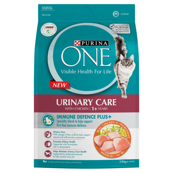 PURINA ONE - Adult Urinary Care Chicken Dry Cat Food (2.8kg) – Pets Domain