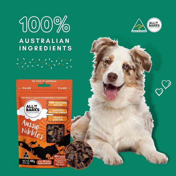 All Barks - Aussie Nibbles Kangaroo & Venison (100g) – Pets Domain