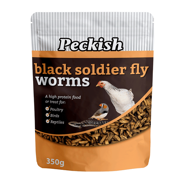 Peckish - Black Soldier Fly Worms (350g) – Pets Domain