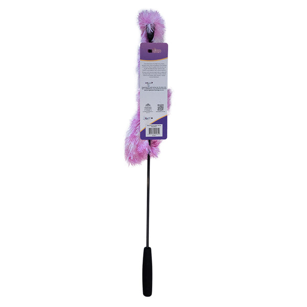 Feline First Pink Fluffy Tail Cat Wand – Pets Domain
