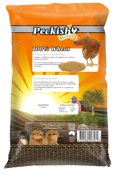Peckish - 100% Wheat (20kg) – Pets Domain