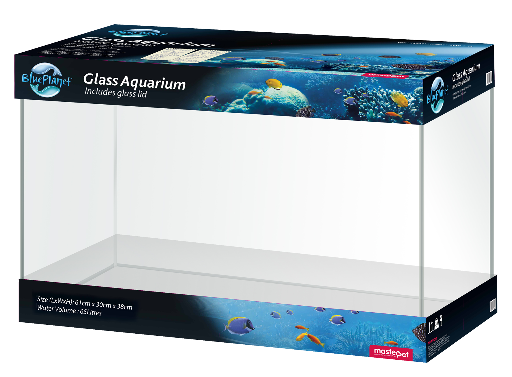 Blue Planet - Glass Aquarium (2FT) – Pets Domain