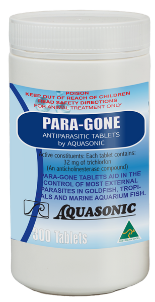 Aquasonic - Para-Gone (300 tablets) – Pets Domain